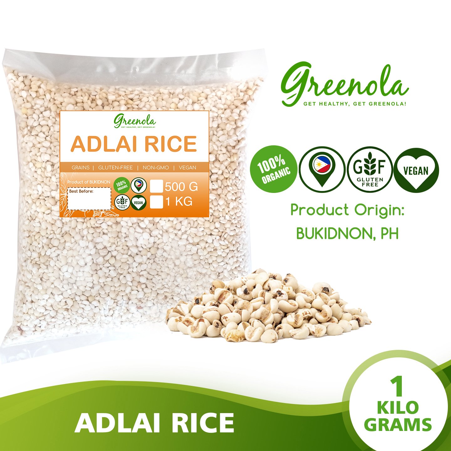 Greenola Organic Adlai Rice (Bulk) - Greenola